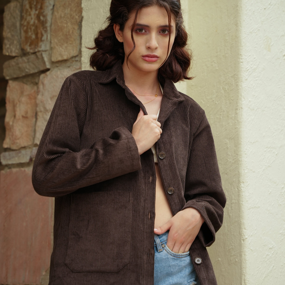 Mocha Brown Corduroy Jacket – MODERN BLUE